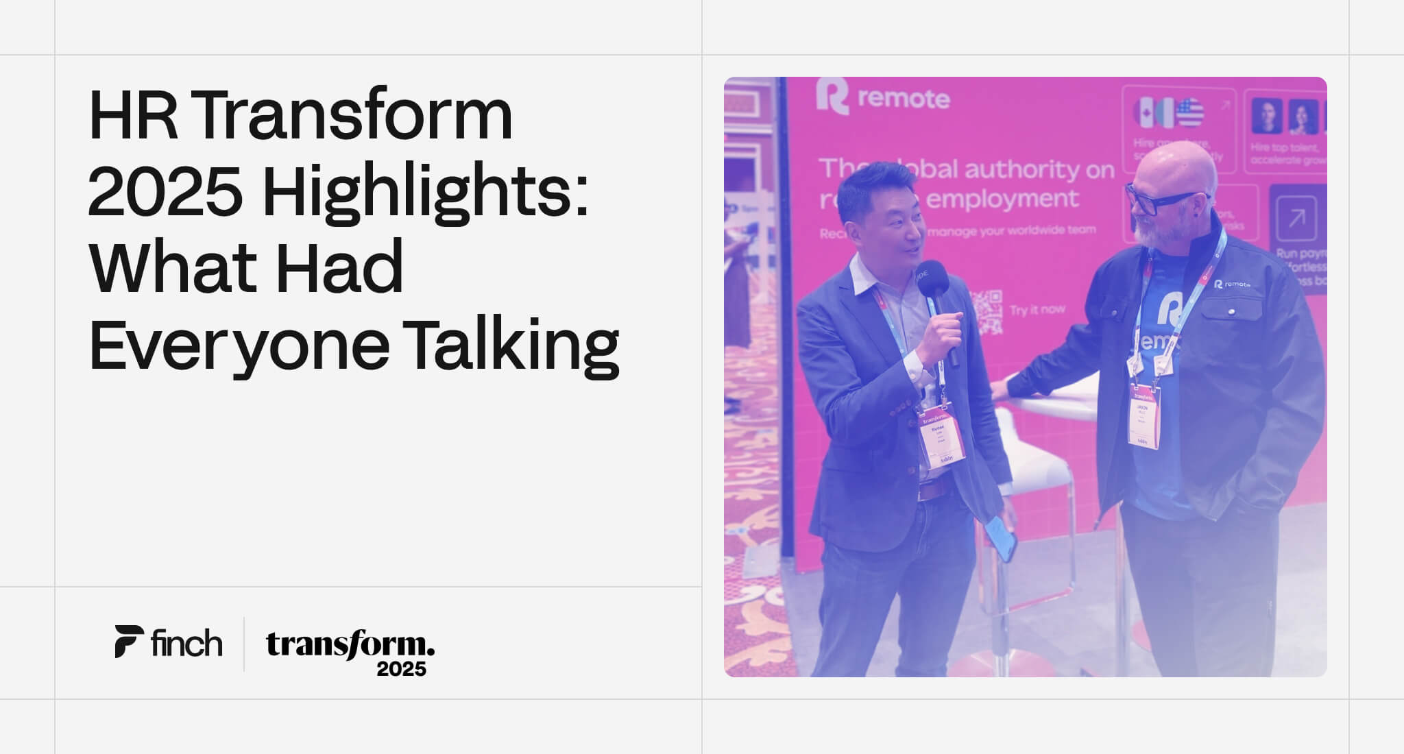 HR Transform 2025 Highlights: What Had Everyone Talking | Finch